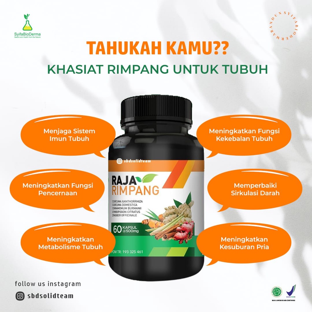 Jual Raja Rimpang Immune Booster Meningkatkan Daya Tahan Tubuh Suplemen ...
