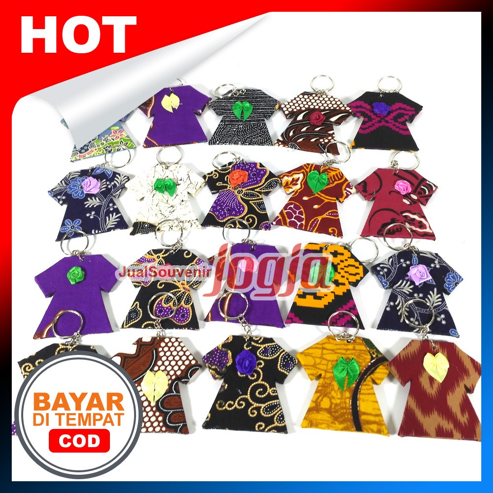 Jual Souvenir Gantungan Kunci Baju Batik Unik dari Jogja | Shopee Indonesia