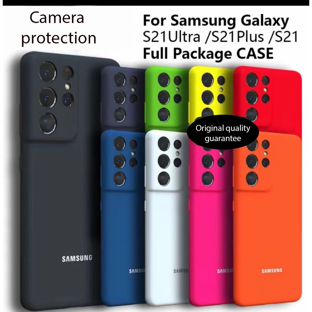 Jual Samsung s21 s21 plus s21 ultra Silicone Full Cover Soft Case ...