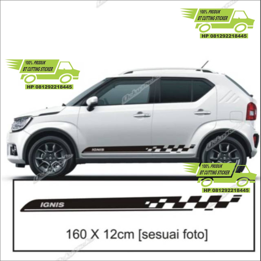 Jual Stiker cutting sticker mobil suzuki ignis sticker list body ...