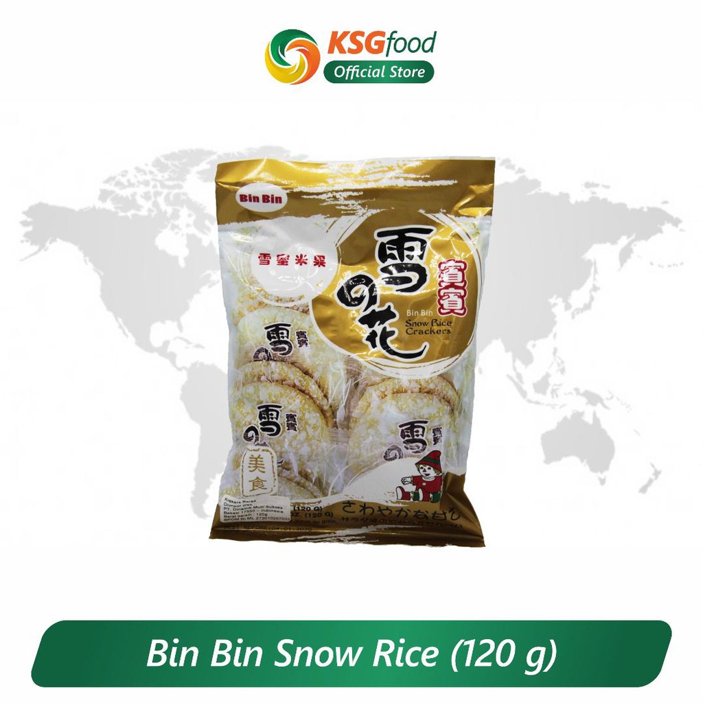 Jual BIN BIN SNOW Rice Crackers 120GR | Shopee Indonesia