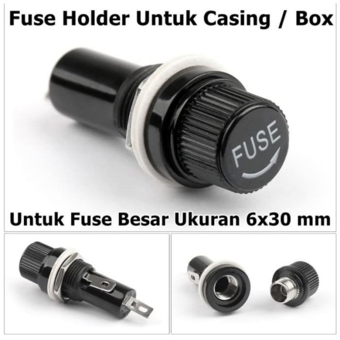 Jual A445 Fuse Holder Rumah Fuse Tempat Sekring 6x30 BESAR MURAH ...