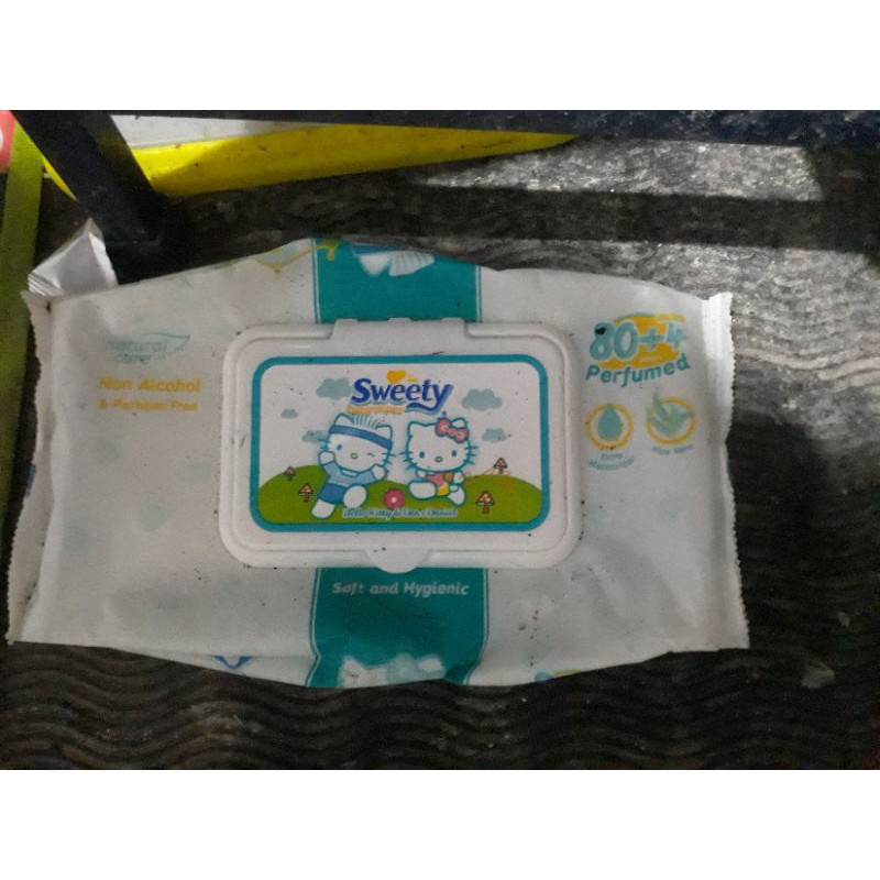 Jual SWEETY TISSU BASAH PARFUM/NON PARFUM | BABY WIPES SWEETY / FREE ...