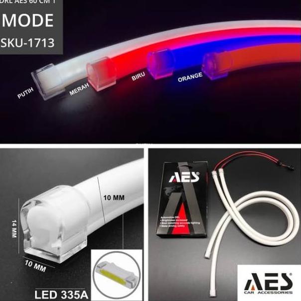 Jual [KODE BWQUY] ( ORI AES ) Lampu led alis 60cm AES LED GRADE A drl ...