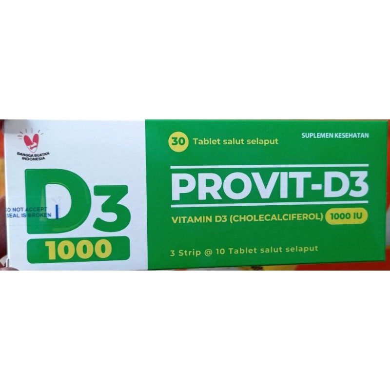 Jual Provit-D3 1000iu isi 30tablet | Shopee Indonesia