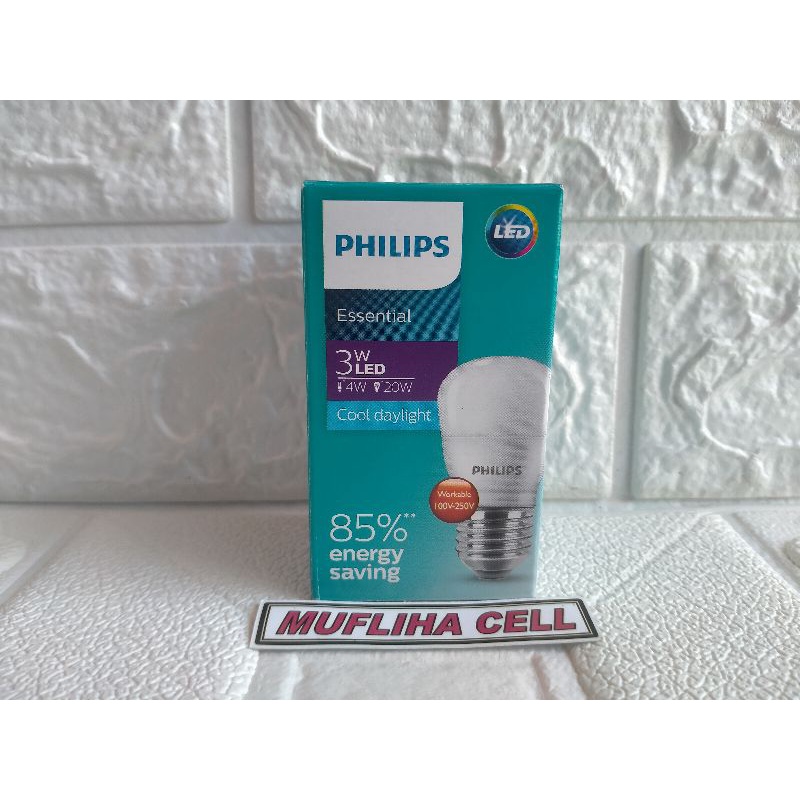 Jual Lampu LED Philips Essential 3W / 3 Watt | Shopee Indonesia