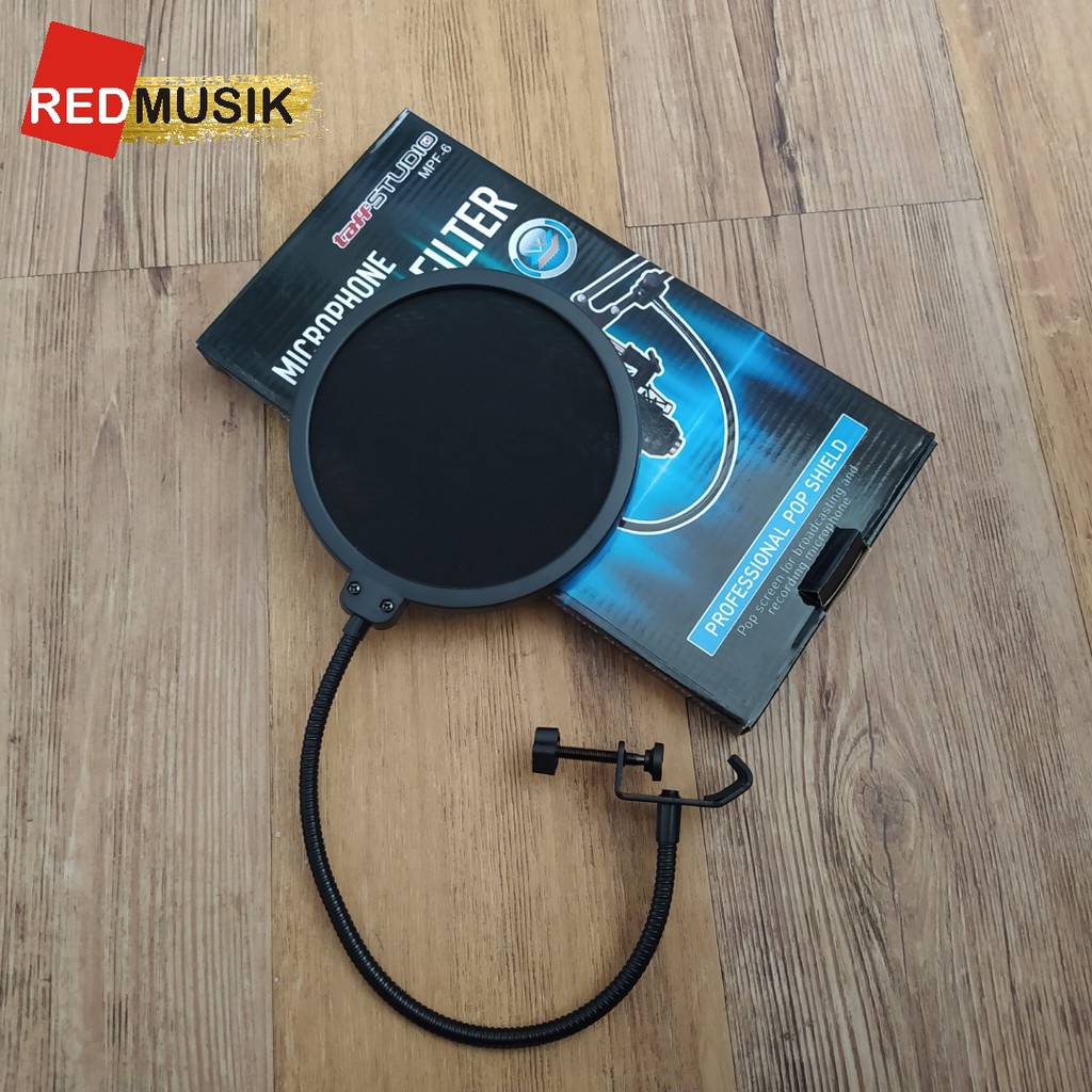 Jual Pop Filter Microphone MPF-6 Pop Shield Filter Mikrofon Dual Layer ...