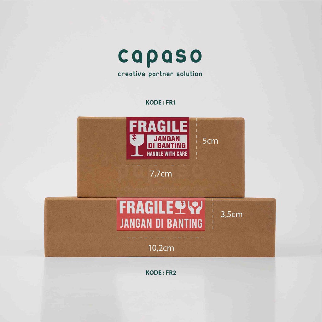 Jual Stiker Fragile / Sticker Fragile / Stiker Jangan Dibanting / Label ...
