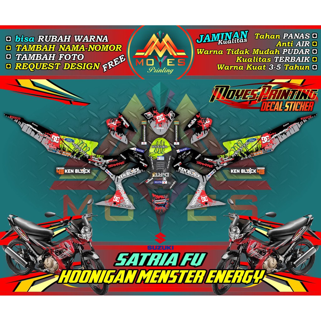 Jual decal full body suzuki satria fu 150 - sticker motor full blok ...