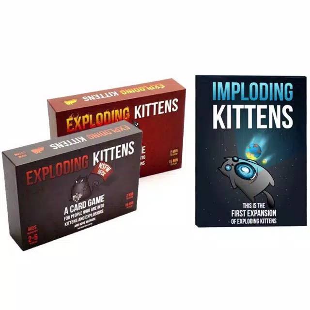 Jual Exploding Kittens / NSFW / Imploding / Streaking Kitten Board ...