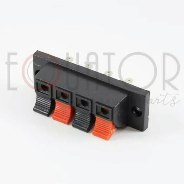 Jual Terminal Speaker Jepit 4 pin ( BESAR) sansui Ukuran : 6,9 x 2,3 cm ...