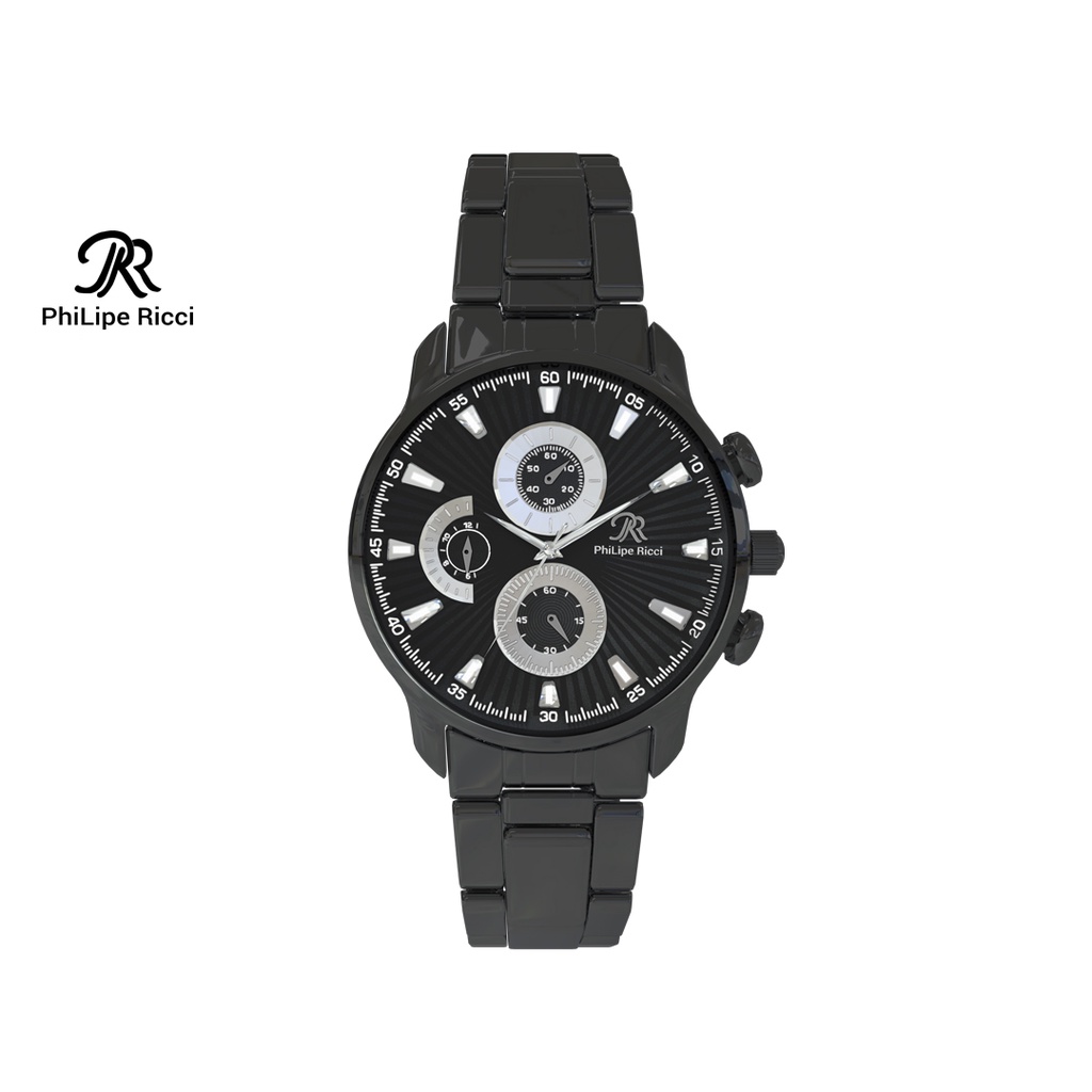 Jual PhiLipe Ricci Jam Tangan Pria Besi Original Tali Rantai Analog ...