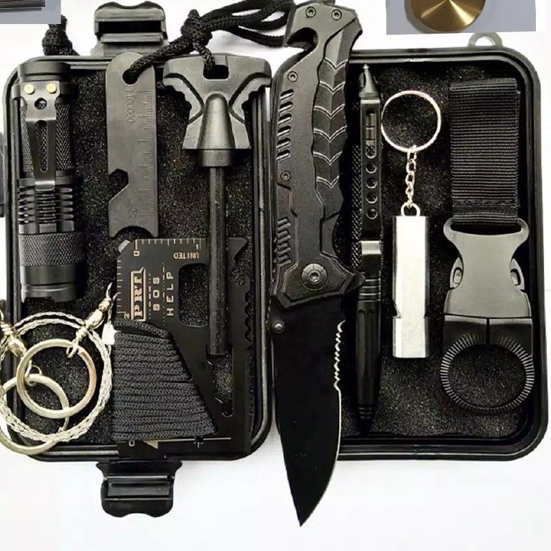 Jual Survival [MULTIFUNGSI DI ALAM]Alat serba guna Survival Kit in 1 First Aid SOS Tools9 ...