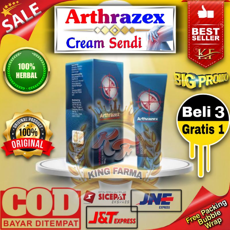 Jual ARTHRAZEX CREAM SENDI ATASI RADANG NYERI SENDI OTOT TULANG ASLI ...