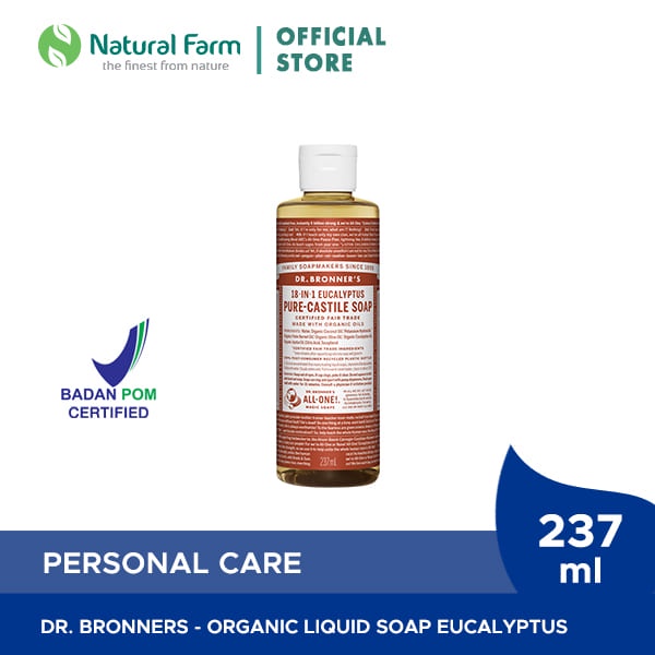 Jual Dr. Bronner's Pure Castile Liquid Soap Eucalyptus - 237ml | Shopee Indonesia