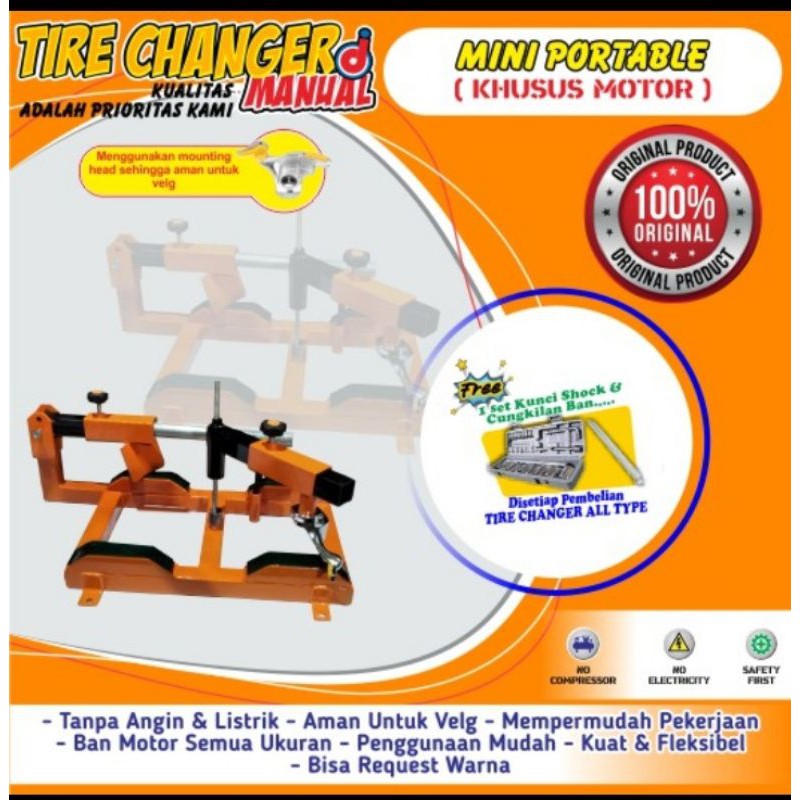 Jual alat buka ban motor tire canger manual | Shopee Indonesia
