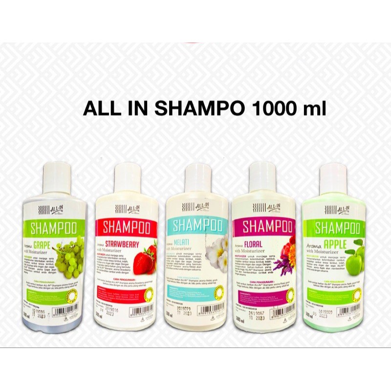 Jual ALL - IN Shampoo ( 1000 ML ) | Shopee Indonesia