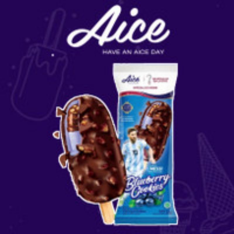 Jual Aice ice cream Blueberry Cookies | Shopee Indonesia