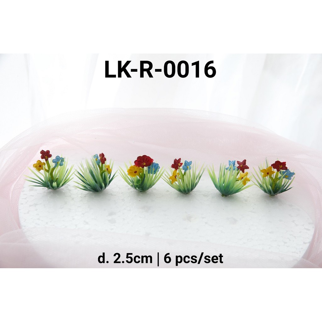 Jual LK-R-0016 TOPPER CAKE HIASAN KUE TART RUMPUT TANAMAN BUNGA POHON ...