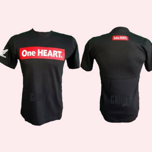 Jual Kaos Honda One Heart Black | Shopee Indonesia