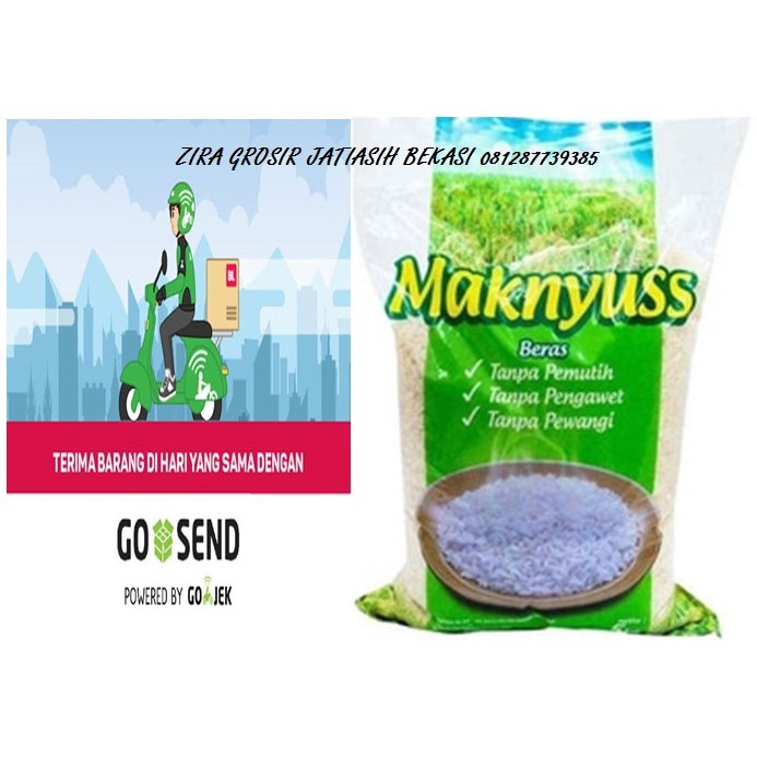 Jual BERAS MAKNYUS 5 kg (Gosend ready) | Shopee Indonesia