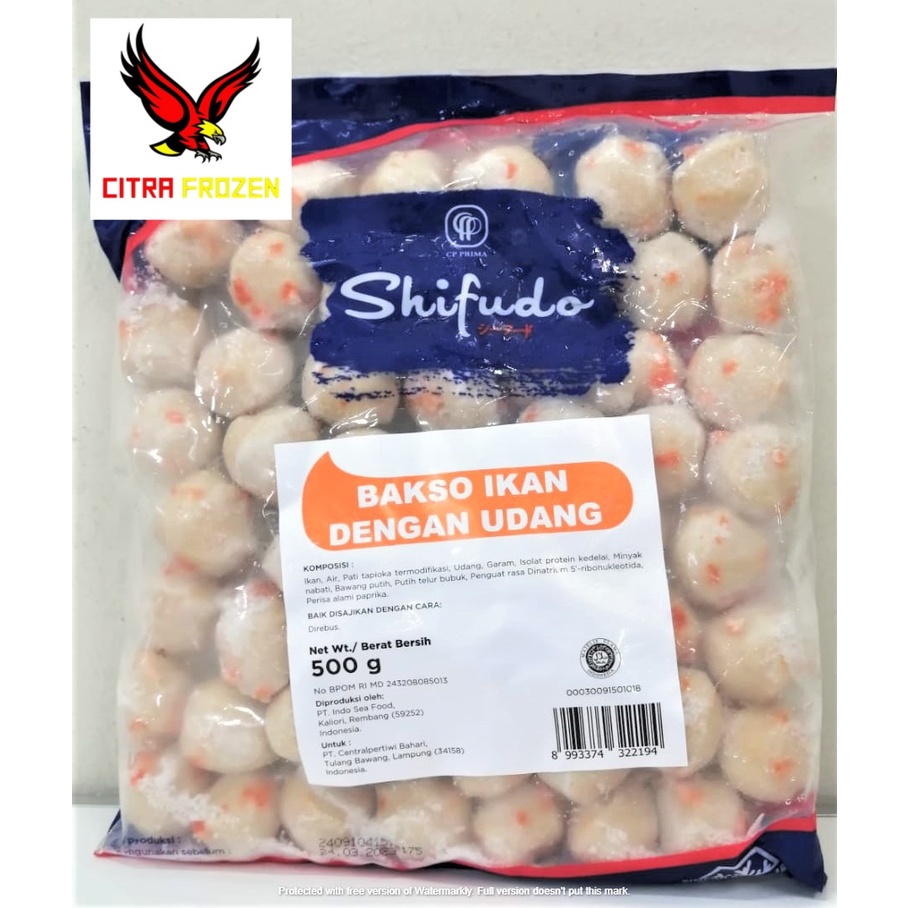 Jual Shifudo Bakso Ikan Dengan Udang 500gr | Shopee Indonesia