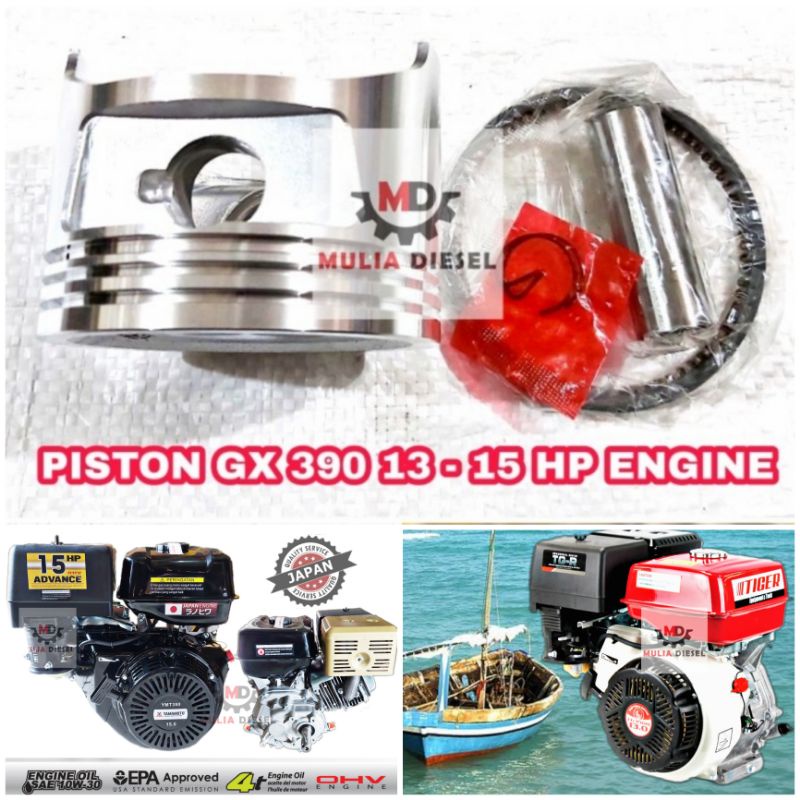 Jual Piston Seher Canting Mesin Penggerak GX390 GX 390 13 HP SET ...