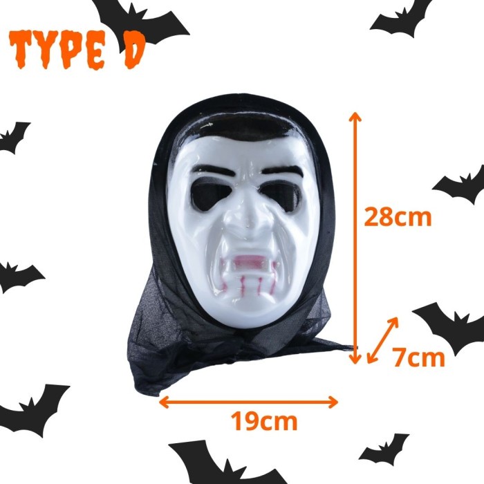 Jual SALE Topeng Halloween Scream Kostum Hantu Seram Scary Skull ...