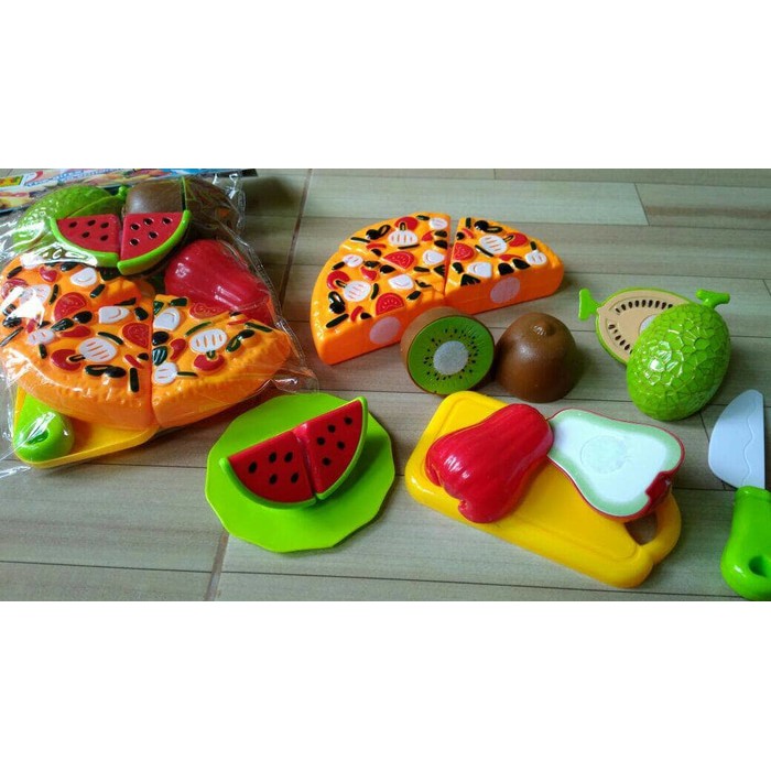 Jual Mainan Buah Potong / Cutting Game / mainan pizza | Shopee Indonesia