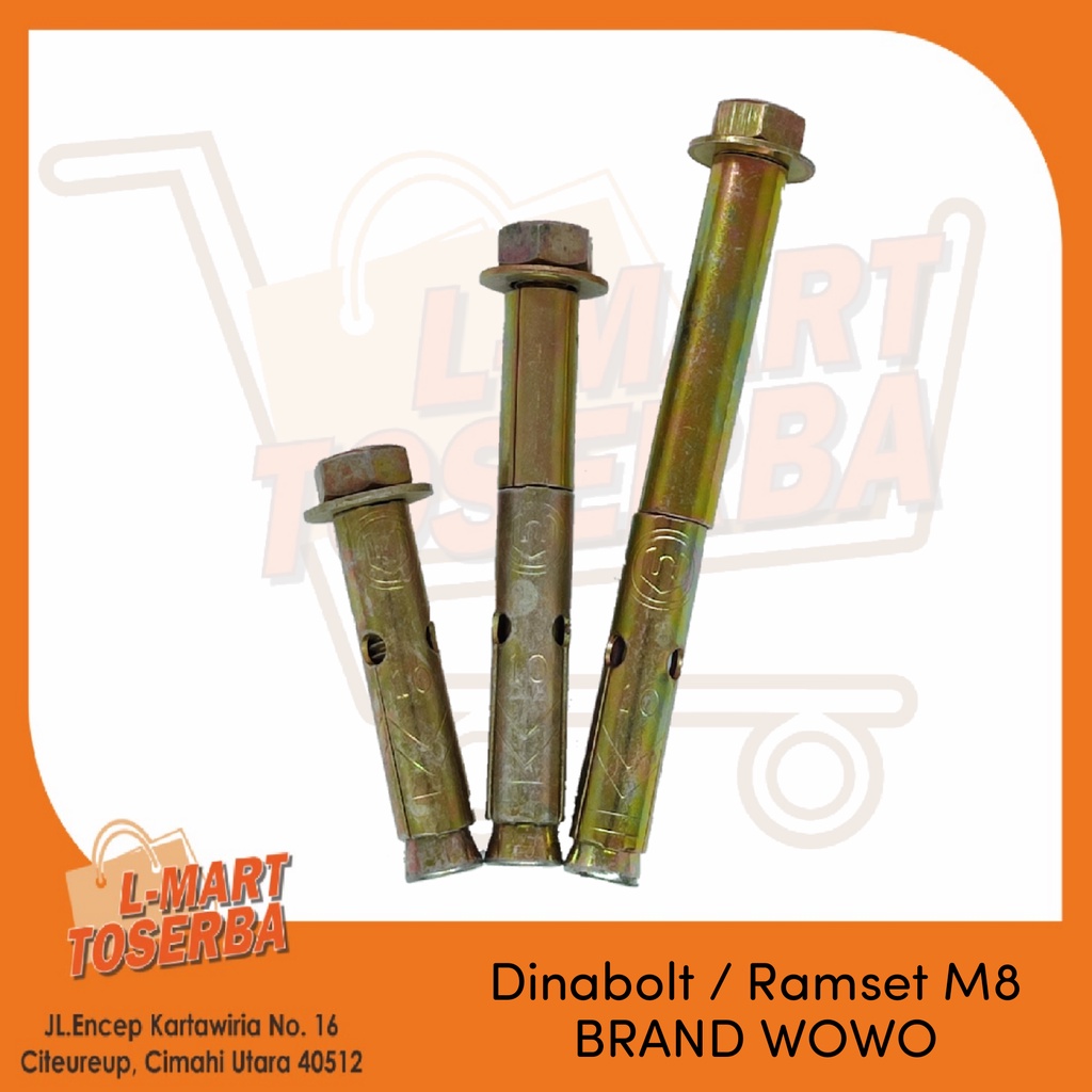 Jual DYNABOLT / Baut Dynabolt / Ramset WOWO M8 x 85 65 40 mm (per 1 pcs ...