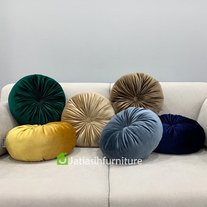 Jual JA - Bantal Bulat Velvet Jati Asih Furniture | Shopee Indonesia