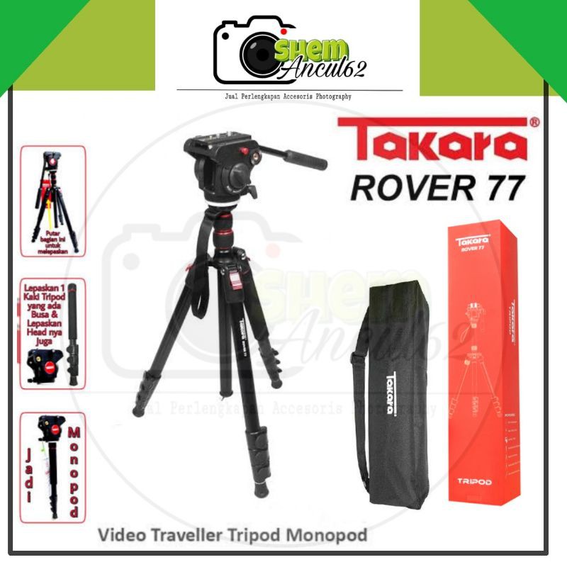 Jual Takara Rover 77 Rover77 Tripod Monoppod Traveller | Shopee Indonesia