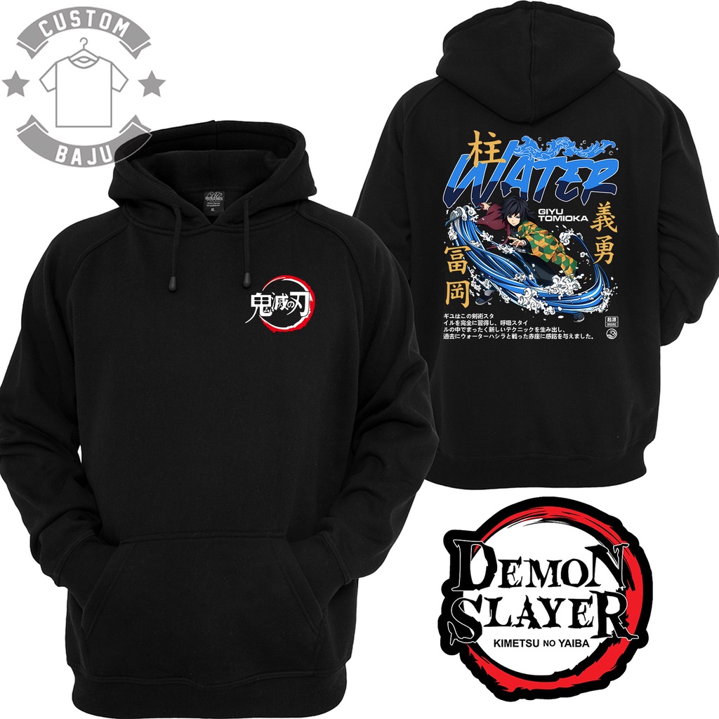 Jual Sweater Hoodie Giyu Tomioka Water Hashira Anime Demon Slayer 760 ...