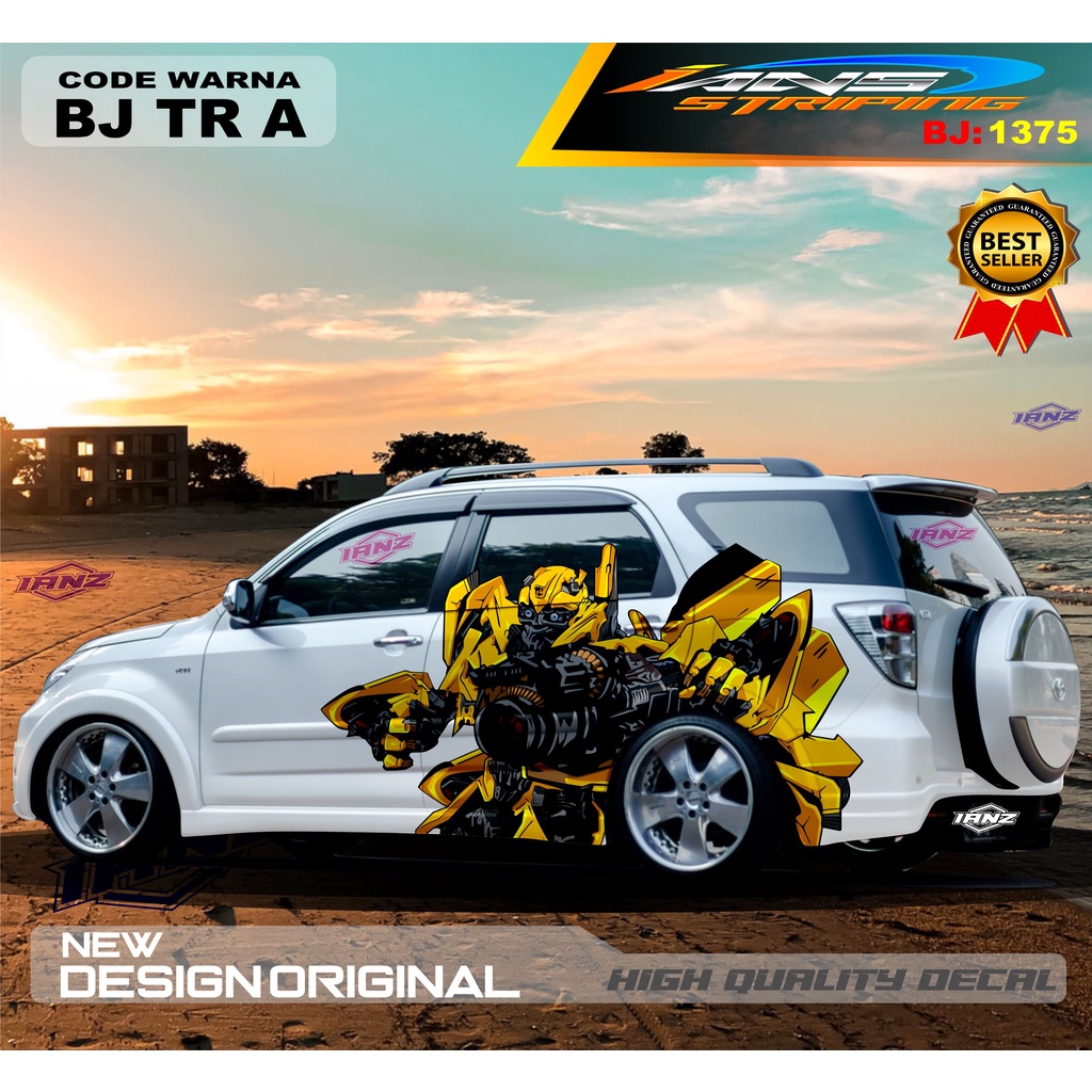 Jual VARIASI STICKER KARTUN BUMBLEBEE UNTUK MOBIL TERIOS AVANZA XENIA ...
