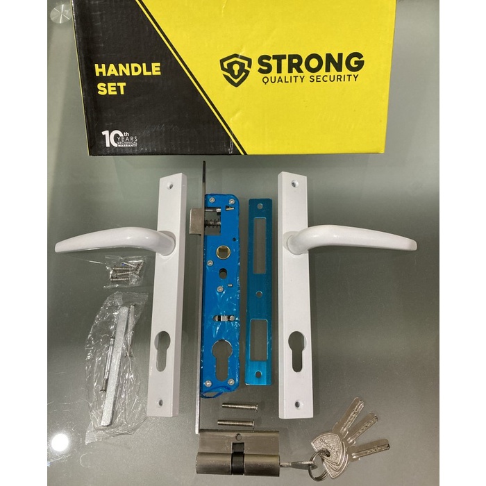 Jual Kunci + Handle Set Pintu Aluminium Strong (Tipe Sliding) | Shopee ...