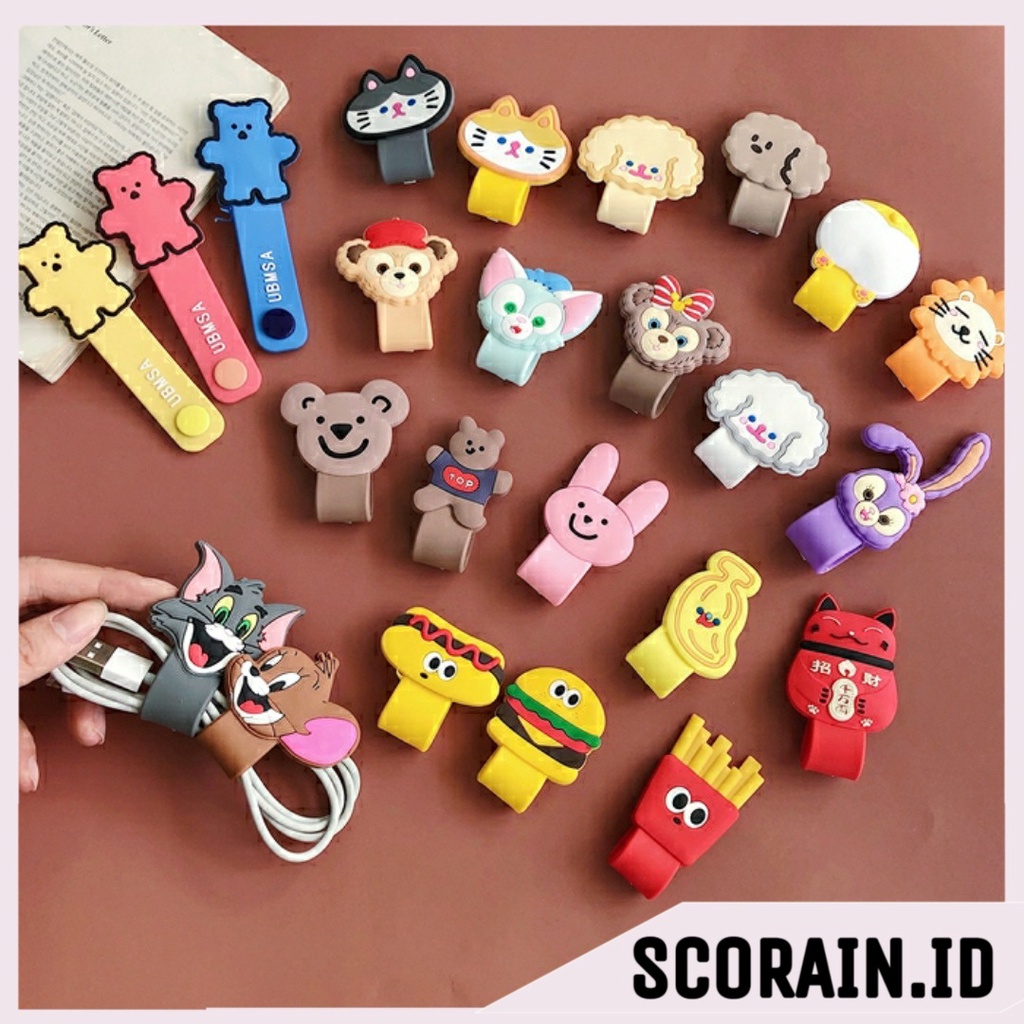 Jual PENJEPIT KABEL PENGIKAT KABEL CHARGER | CORD HOLDER 3D TEBAL | LIP ...