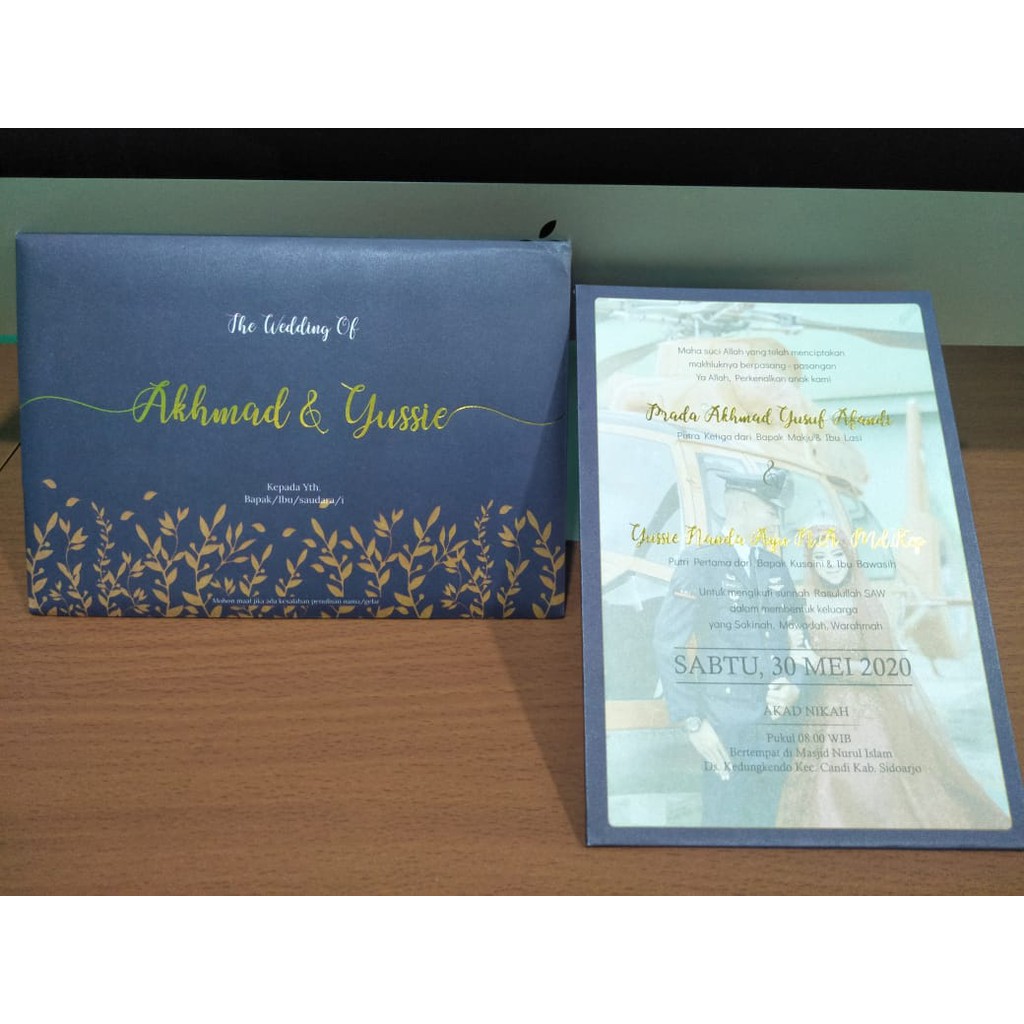 Jual Undangan Pernikahan Hard Cover Custom | Shopee Indonesia