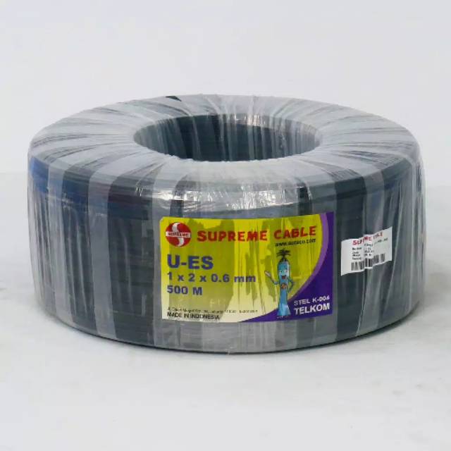 Jual KABEL TELEPON SUPREME HITAM OUTDOOR (500 Mtr) | Shopee Indonesia