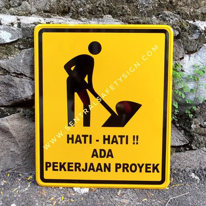 Jual BARANG BARU Rambu Proyek 60x50cm | Shopee Indonesia