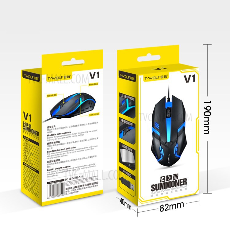 Jual MOUSE T-WOLF V1 | Shopee Indonesia