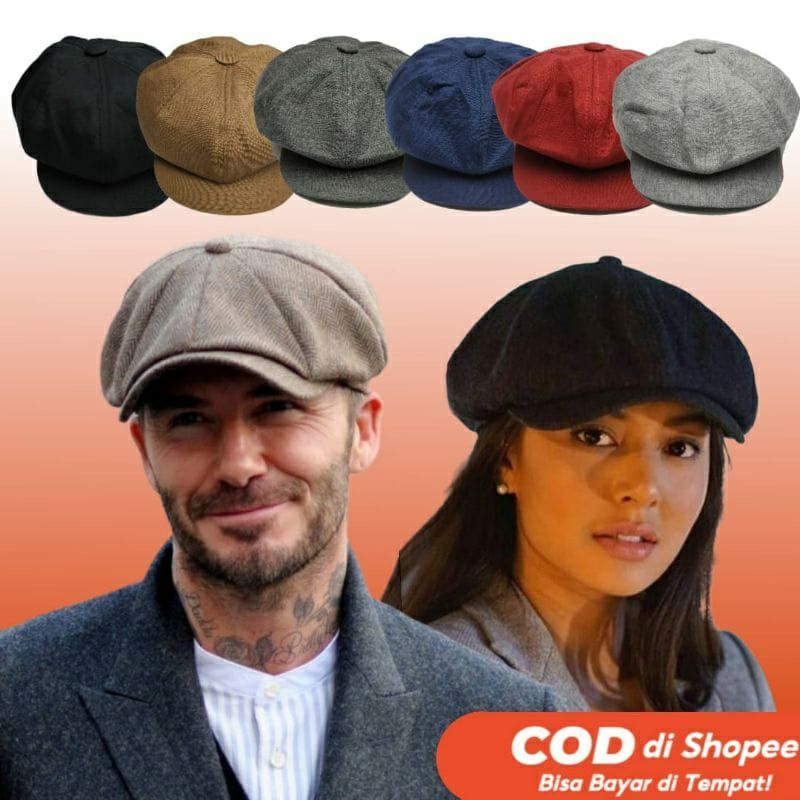 Jual Topi Apolo Newsboy Dewasa Pria Wanita Unisex Topi Seniman Pelukis ...