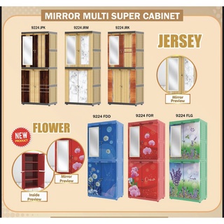 Jual NAIBA MSC BOSTON JERSEY FLOWER KACA 9224 / Lemari Baju Pakaian ...