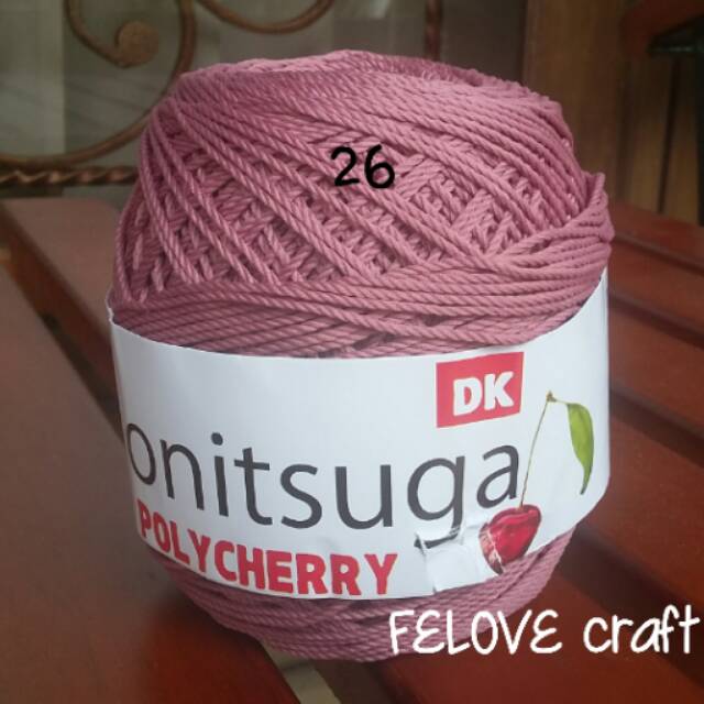Jual Benang Rajut Onitsuga Polycherry Warna 9360 (26) | Shopee Indonesia