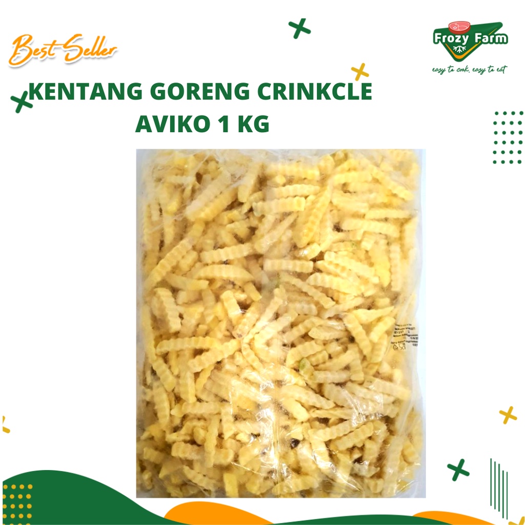Jual KENTANG GORENG CRINKCLE AVIKO 1 KG | Shopee Indonesia