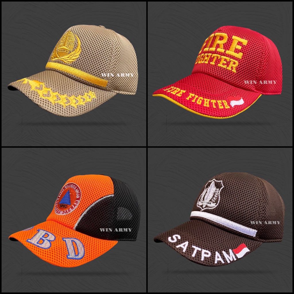 Jual Topi BPBD - Topi Satpam - Topi Security - Topi Doubel Mess Satpol ...
