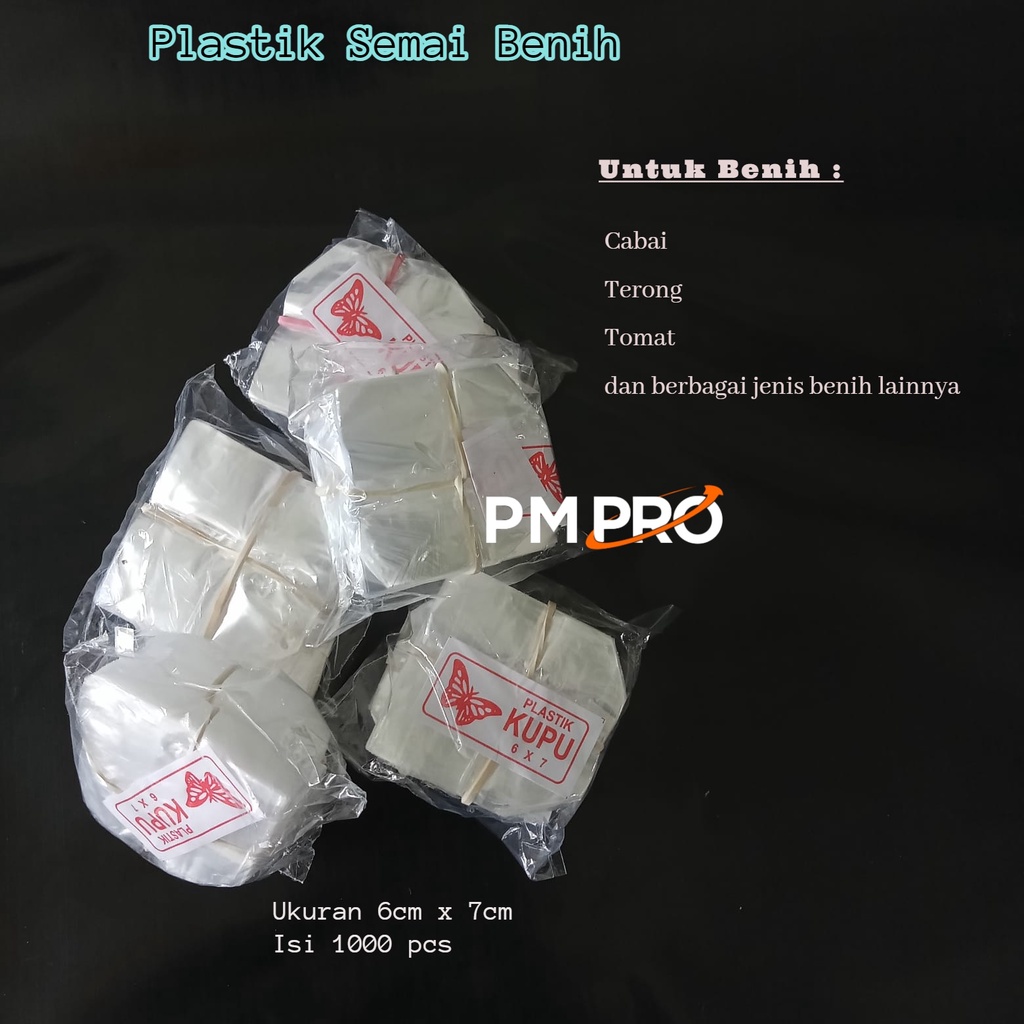 Jual Plastik polybag semai kecil ukuran 6x7 bening untuk benih cabe isi ...