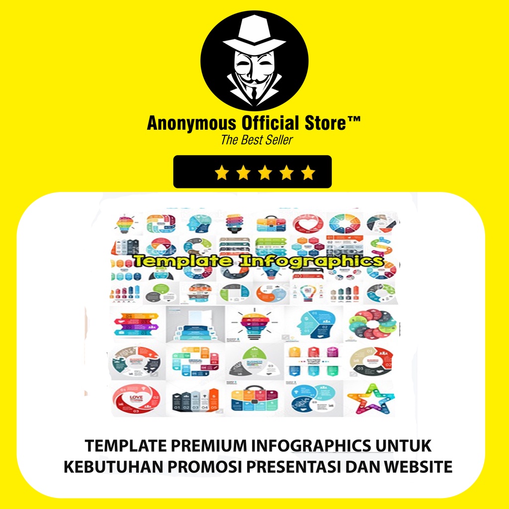 Jual KOLEKSI TEMPLATE PREMIUM INFOGRAPHICS INFO GRAPHICS LIFETIME UNTUK ...