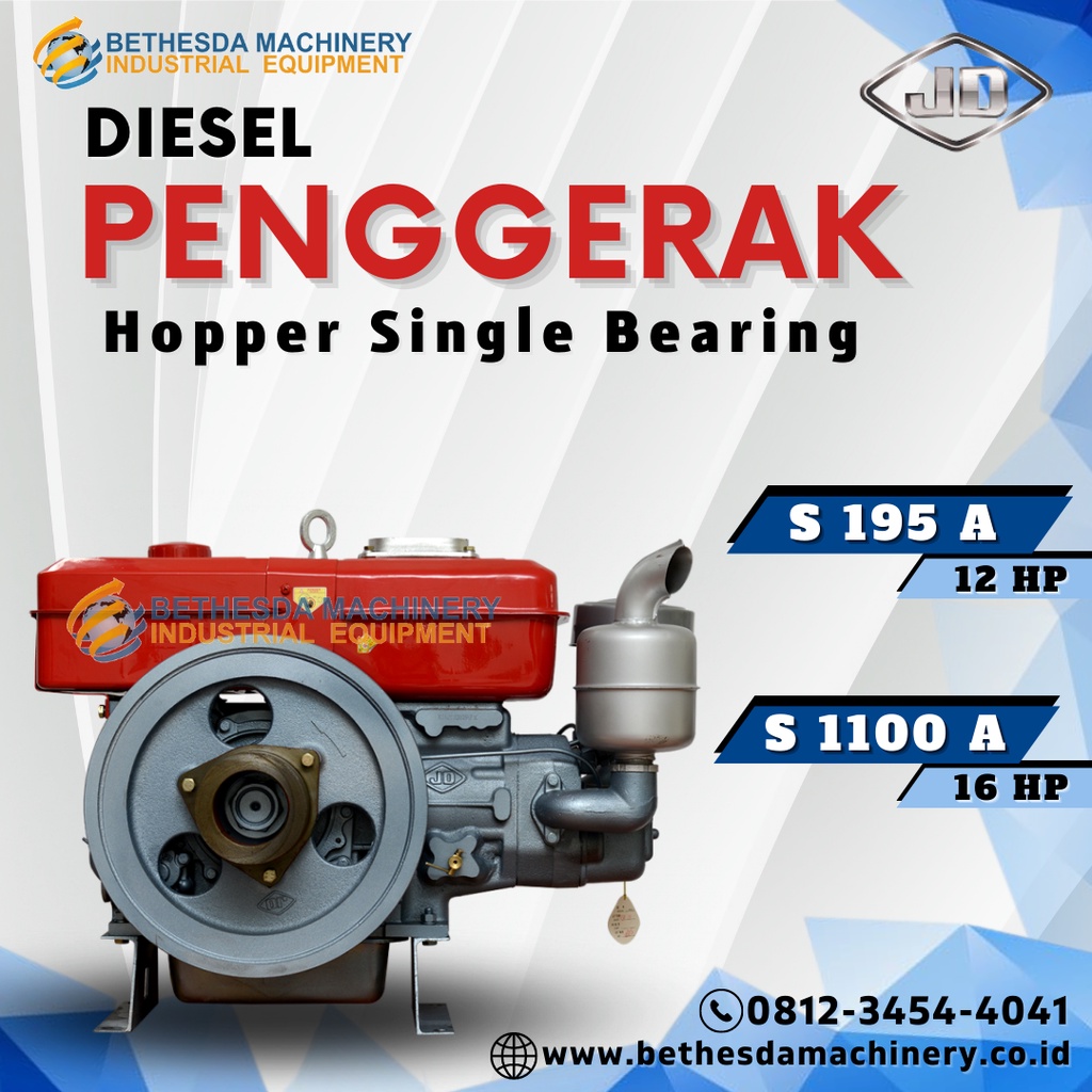 Jual mesin diesel penggerak 12 HP / engine Jiangdong 16 PK S 1100 | Shopee Indonesia