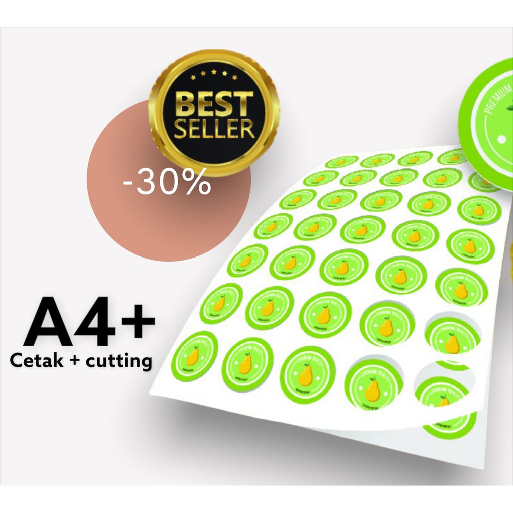 Jual STIKER LABEL CHROMO BONTAK GLOSSY STIKER CUTTING Murah SUBANG A4 ...