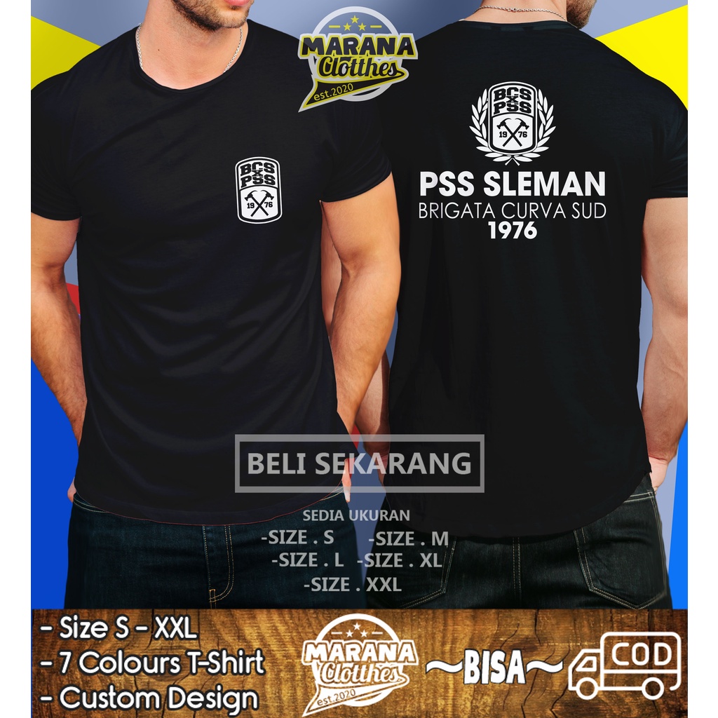 Jual Kaos BCS PSS SLEMAN BRIGATA CURVA SUD v2 Baju Sport | Shopee Indonesia
